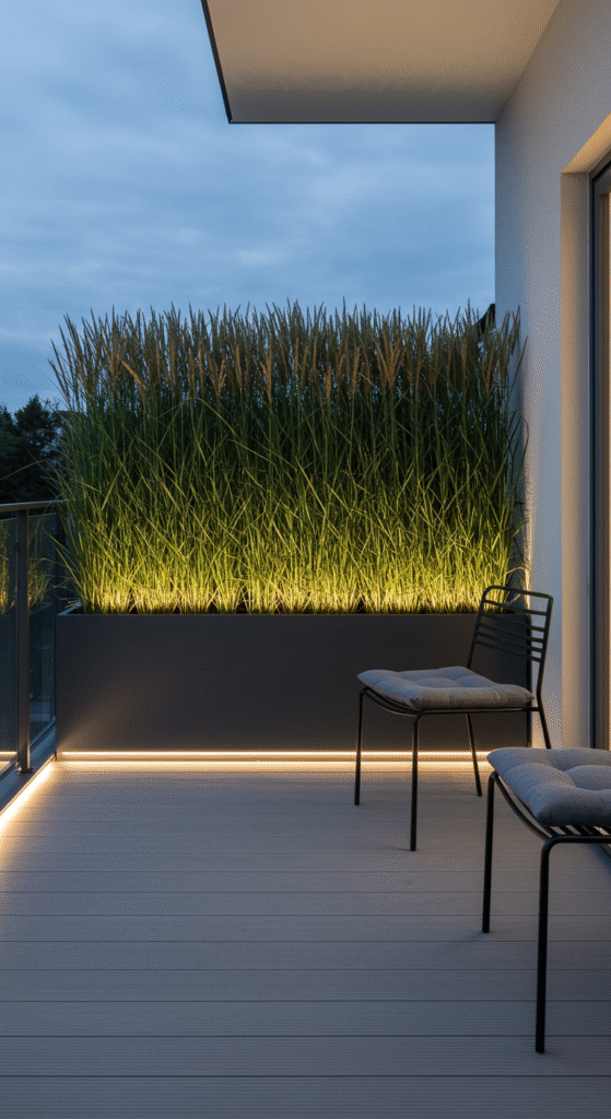 Elegantes Balkon Sichtschutz Grun Bilder
