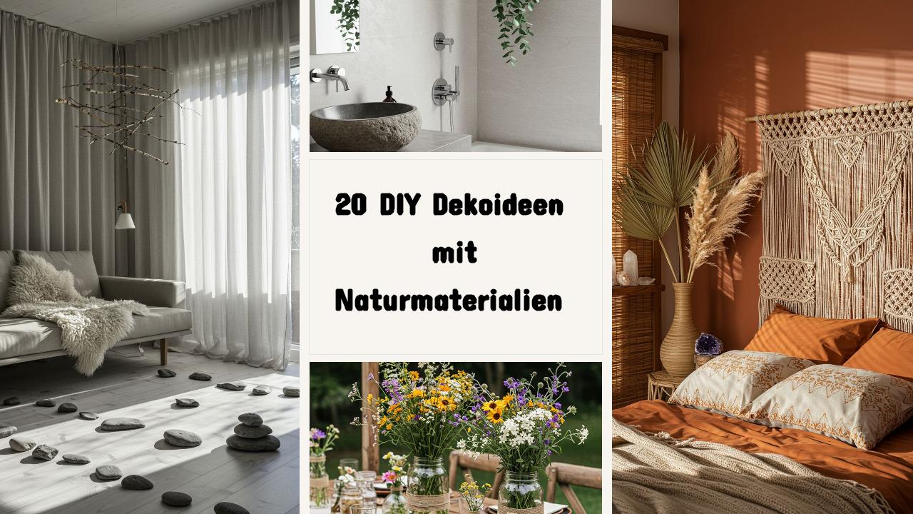 20 DIY Dekoideen mit Naturmaterialien - Hauszi Deutschland